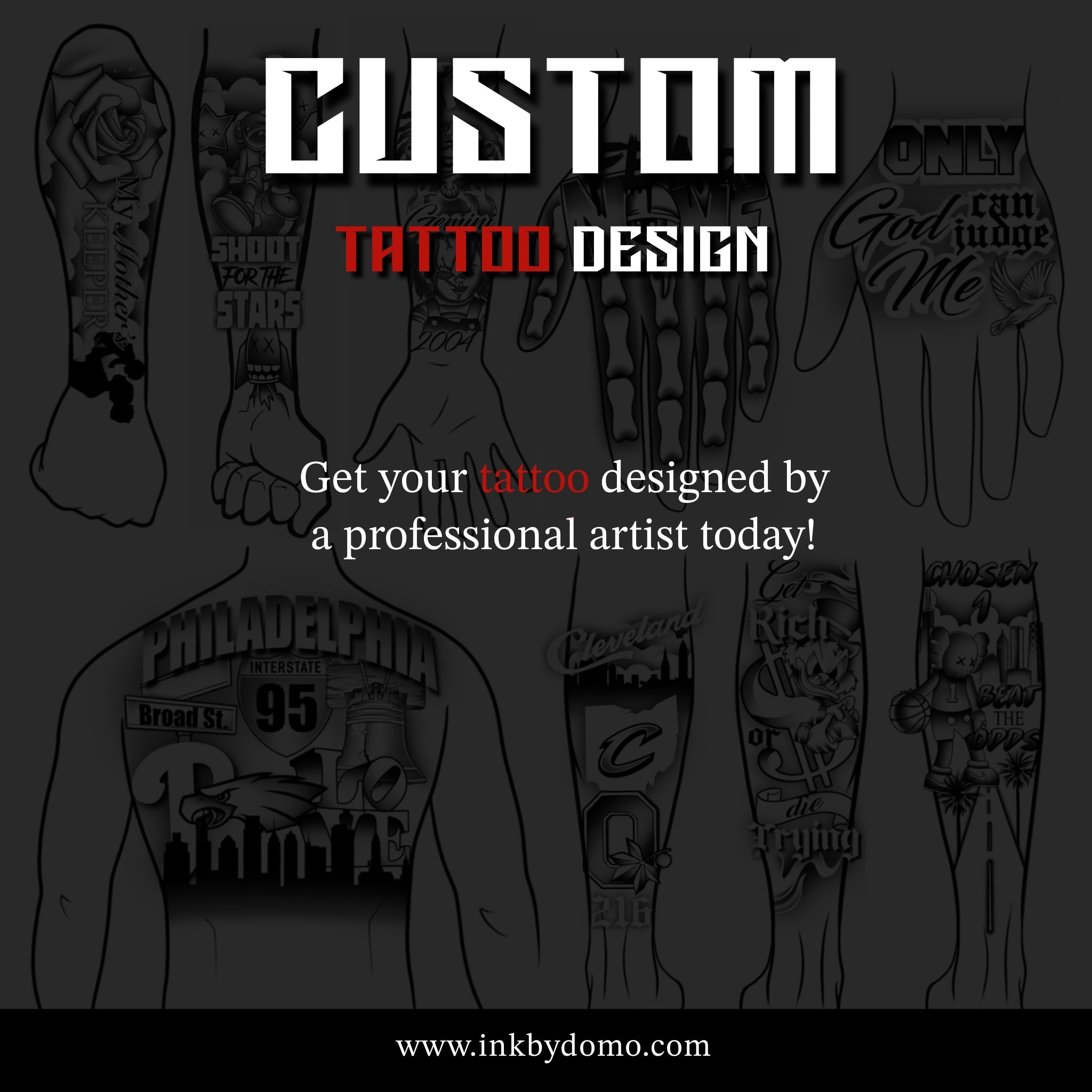 Custom Tattoo Design – InkByDomo