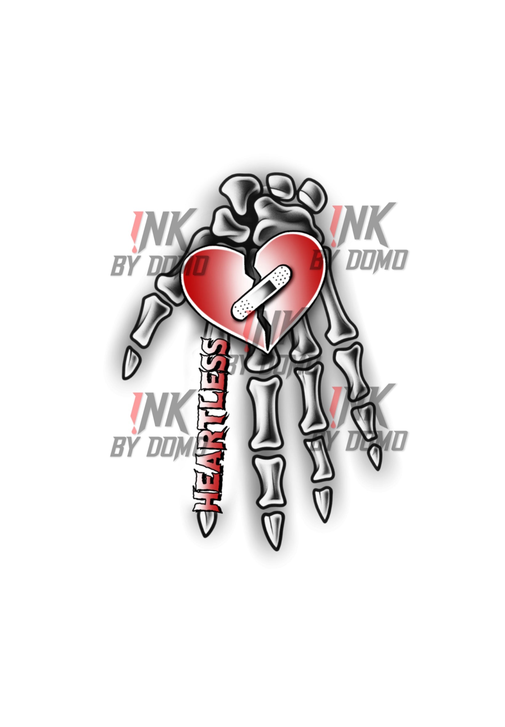 Heartless Hand Design – InkByDomo