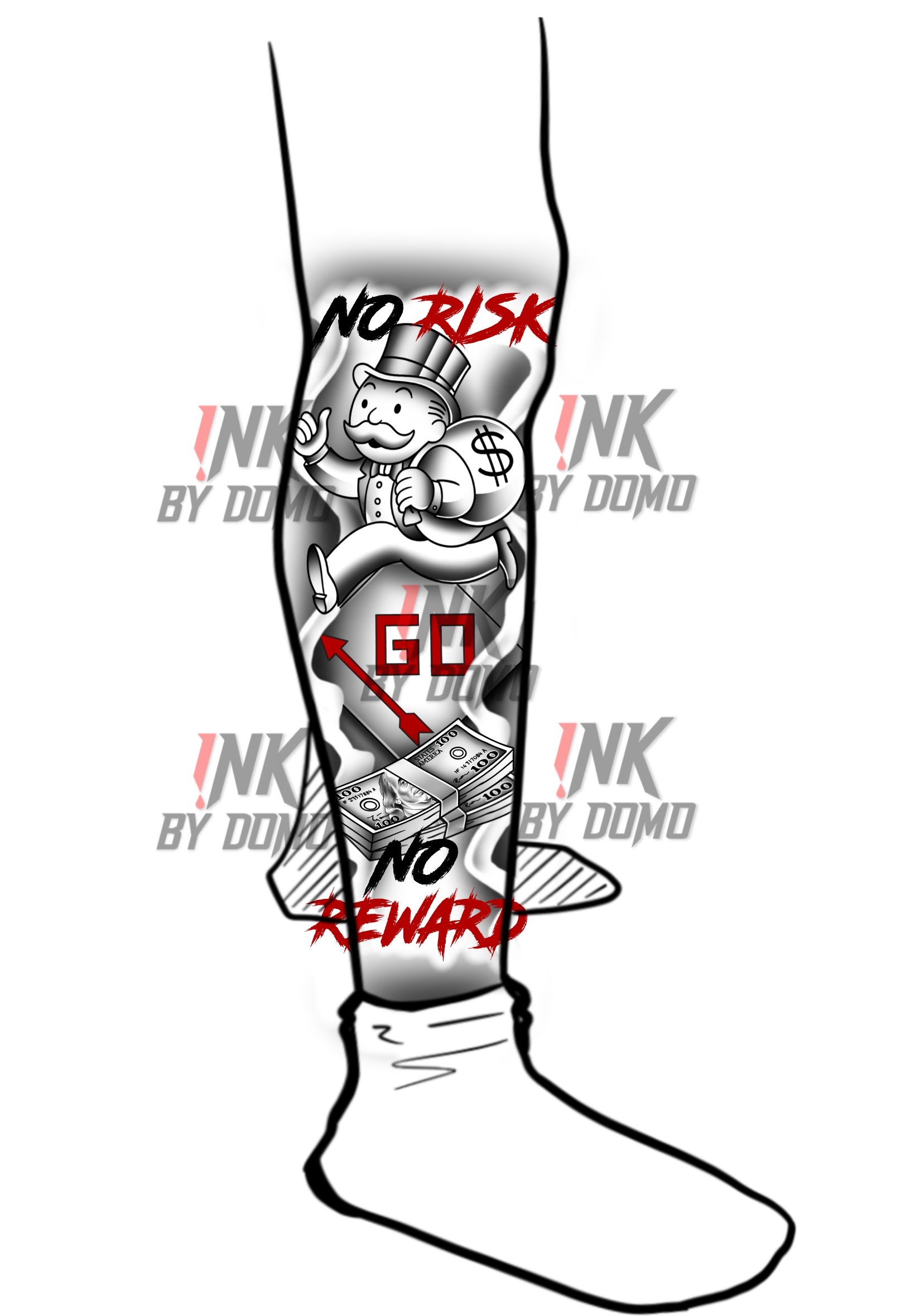 Monopoly Man Design – InkByDomo