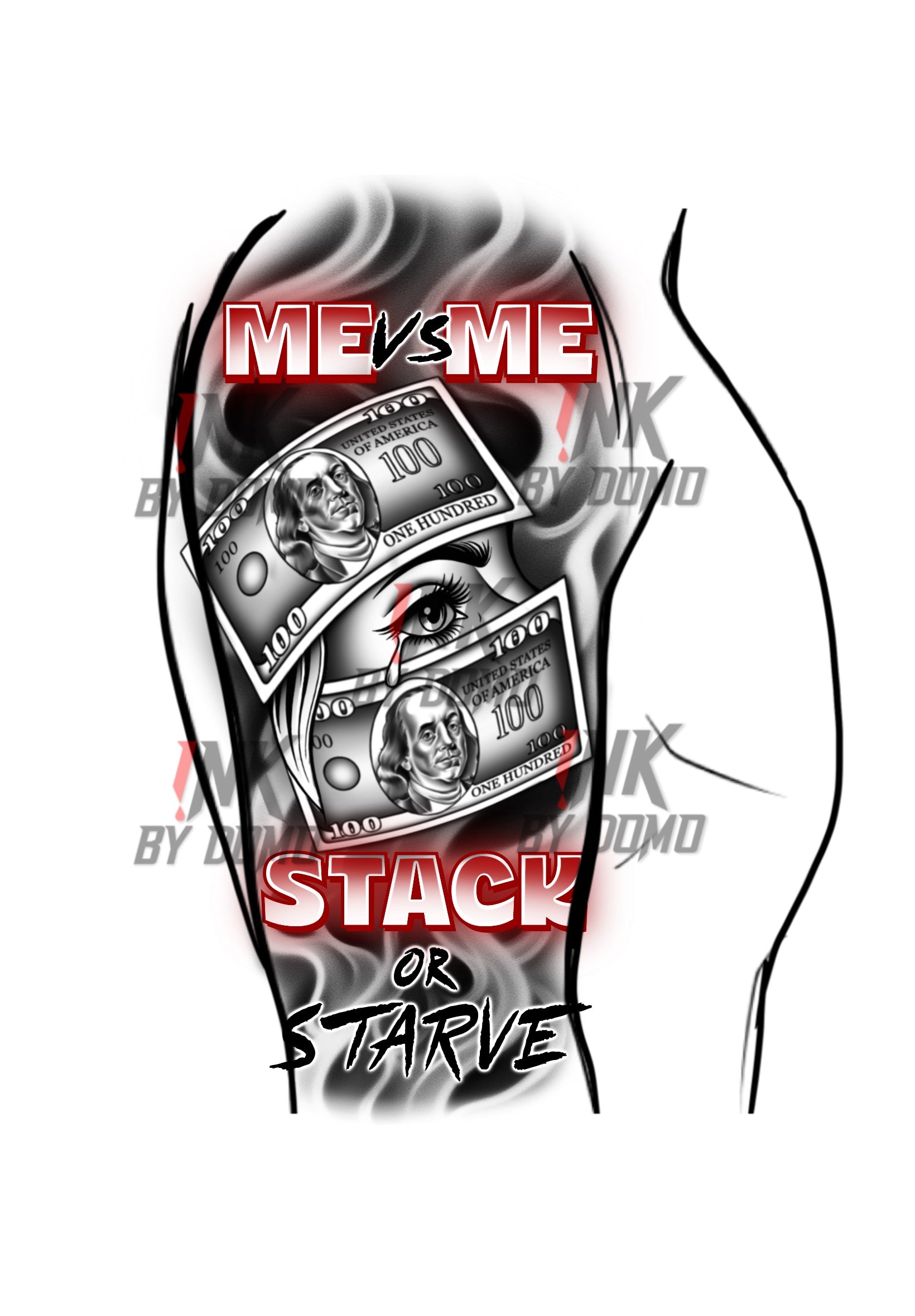 Stack or Starve Design – InkByDomo